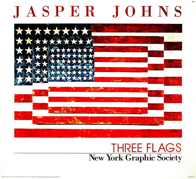 Jasper Johns | Three Flags (1991) | Available for Sale | Artsy