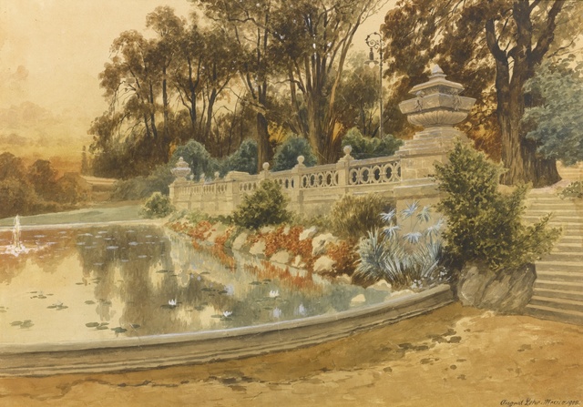 August Lohr | View of the Gardens of Borda, Cuernavaca, Mexico | Artsy