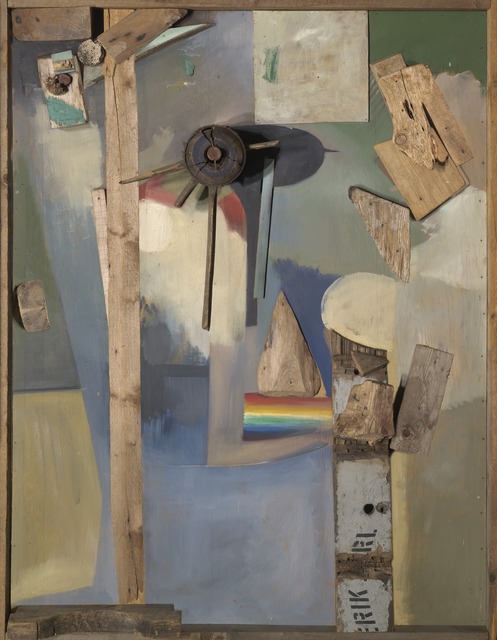 Kurt Schwitters | Merzbild mit Regenbogen (Merz Picture With Rainbow ...