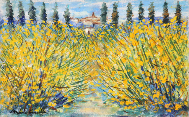 Michele Cascella | Ginestre a San Gimignano | Artsy