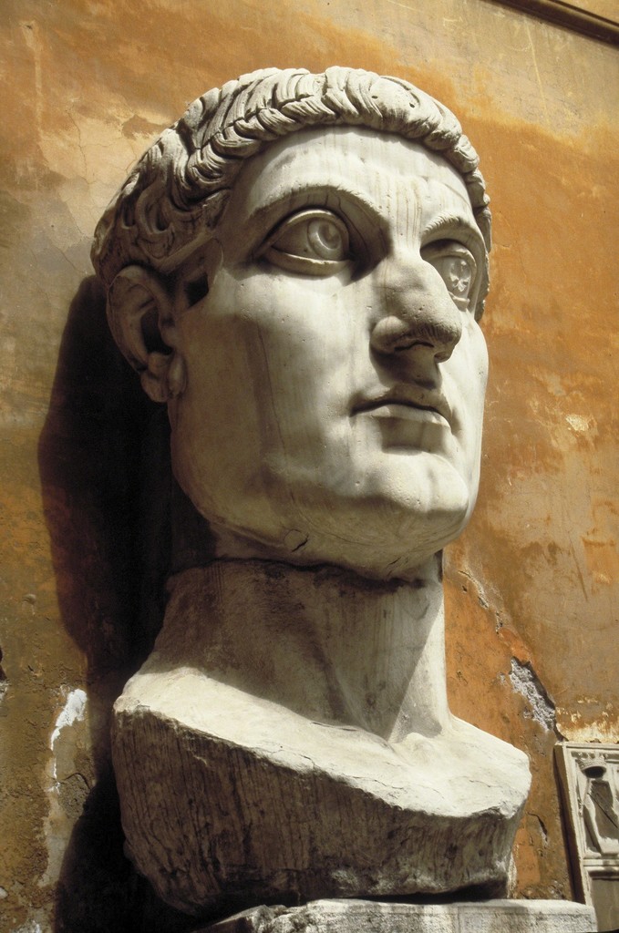 Constantine the Great, head from a colossal statue (ca. 313-315 (or 330 ...