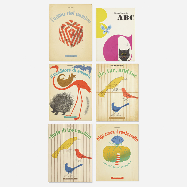 Bruno Munari | collection of six children's books (1945-1960) | Artsy
