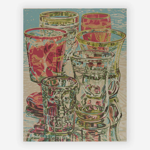 Janet Fish | still life with glasses | Artsy