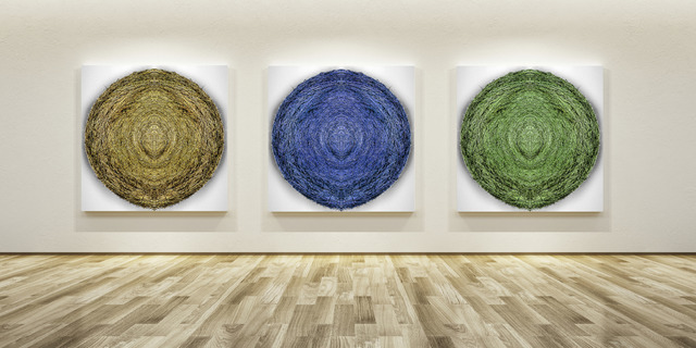 bruce jefferies reinfeld | hay bale series x 3 (2018) | Artsy