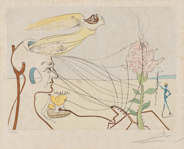 Salvador Dalí | La Rose (The Rose) (1976-77) | Artsy