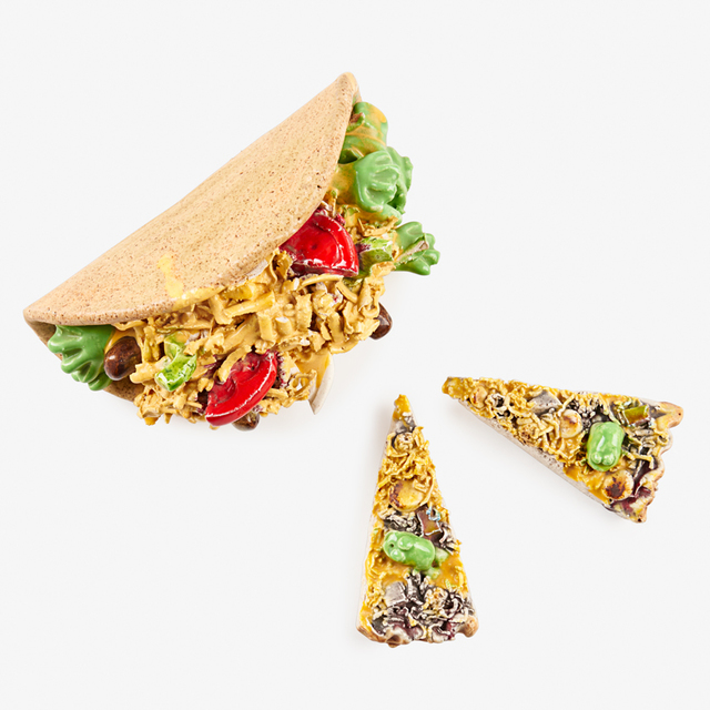 David Gilhooly | Frog Taco and 2 Slices of Frog Pizza, California (1982 ...