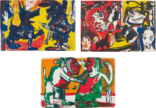 Paula Rego | Dr Dog; Dr Cat; and Lessons (1982) | Artsy
