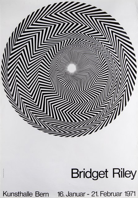 Bridget Riley | Blaze Exhibition Poster' (1971) | Artsy