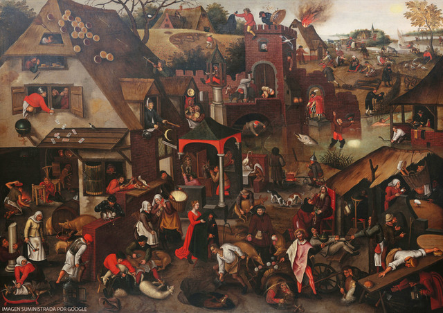 Pieter Bruegel the Younger | The Flemish Proverbs (1610) | Artsy