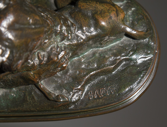 Antoine-Louis Barye | Tiger Devouring a Gazelle (1857) | Available for ...