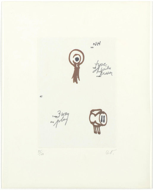 Claes Oldenburg | 8 sheets from: Notes in Hand (1972) | Artsy