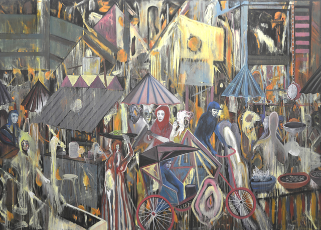 Rodel Tapaya | The Market Chaos (2018) | Artsy
