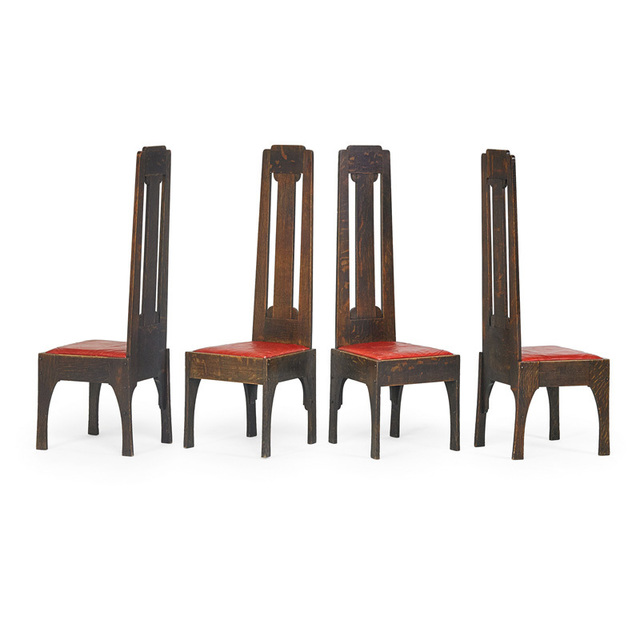 Charles Rohlfs | Four tall-back chairs, Buffalo, NY (1900s) | Artsy