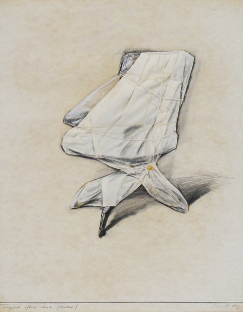 Christo | Wrapped Office Chair (Project) (1973) | Artsy