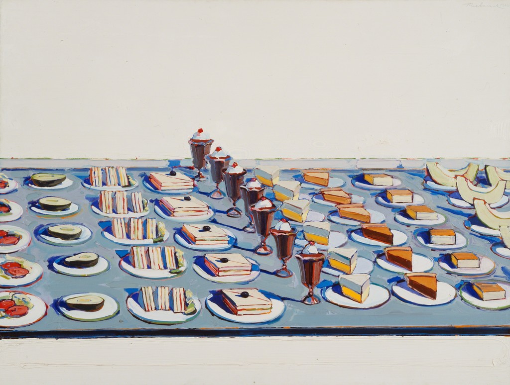 Wayne Thiebaud | Salads, Sandwiches, and Desserts (1962) | Artsy