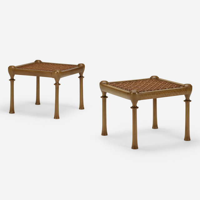 T.H. Robsjohn-Gibbings, Saridis of Athens | Diphros stools, pair (1961 ...